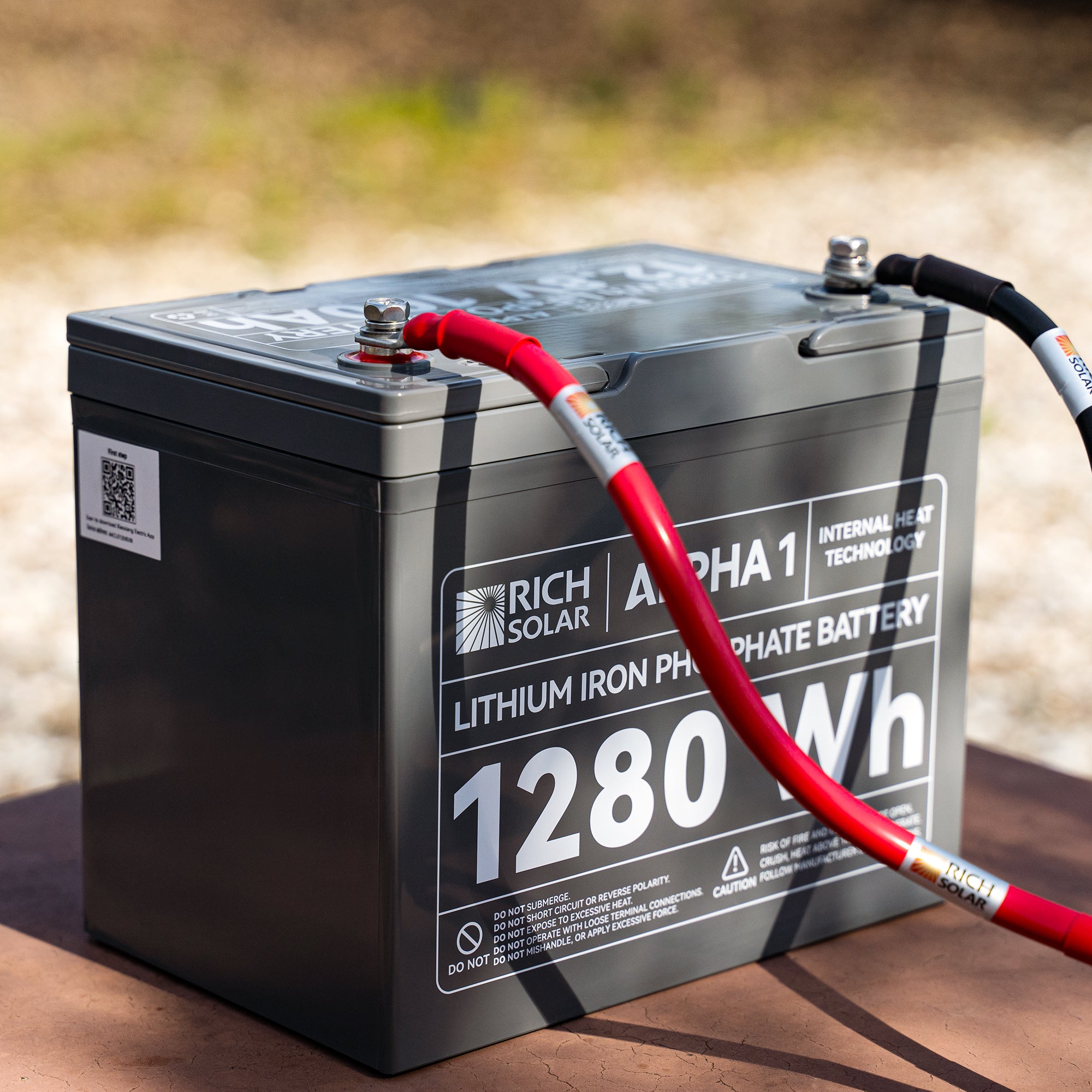 Rich Solar Alpha 1 – 12V 100Ah LiFePO4 Lithium Battery (1280Wh, RV & O ...